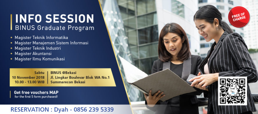 Info Session BINUS @Bekasi November 2018 - Graduate Program